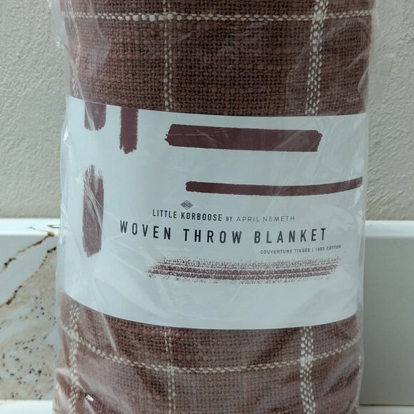 April Nemeth | Bedding | Woven Throw Blanket 0 Cotton 50x60 Inches Nwt ...
